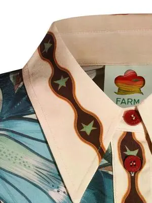 Farm Rio Lunar Boho Buttoned Collared Shirt