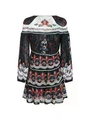 Farm Rio Nikita Winter Long Sleeve Mini Dress