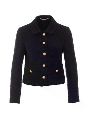 Tagliatore Idelle Tweed-effect Jacket - Black