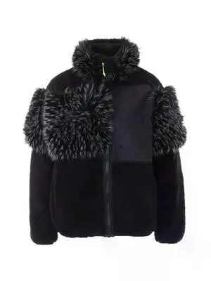 JETSET Axi Faux-fur Trim Fleece Jacket - Black