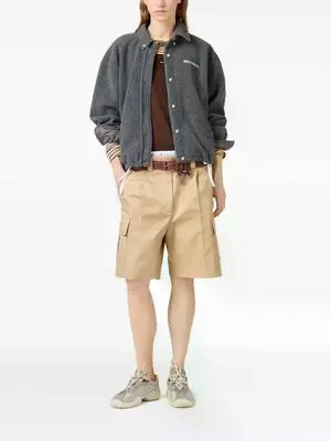 Miu Miu Fleece Blouson Jacket - Grey