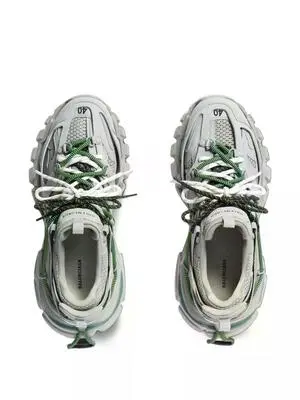 Balenciaga Track Trail Laces Trainers In /yellow/white/navy - Grey