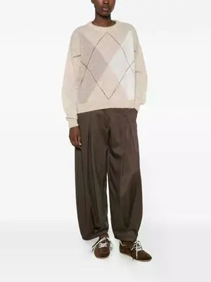 SCAGLIONE Argyle-pattern Sweater