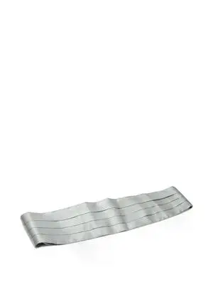 Brioni Pleated Silk Cummerbund - Grey