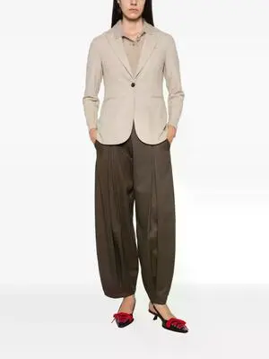 CIRCOLO 1901 Long-sleeves V-neck Blazer - Neutrals