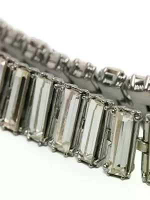 JIL SANDER Crystal Baguette-cut Bracelet