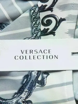 Versace Barocco Chain-print Mini Dress