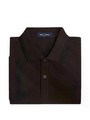 Fred Perry Twin-tipped Polo Shirt - Brown