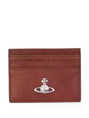 VIVIENNE WESTWOOD Orb-plaque Leather Card Holder