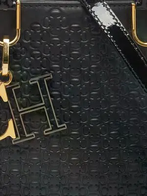 Carolina Herrera Small Duchess Rosetta Insignia Tote Bag