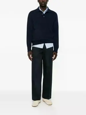 AMARANTO Button-placket Polo Shirt