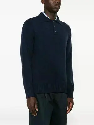 AMARANTO Button-placket Polo Shirt