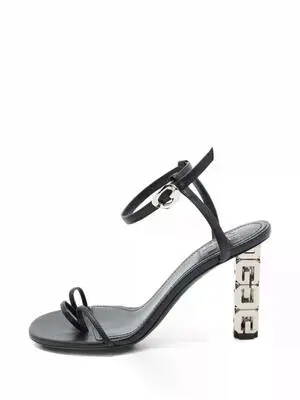 Givenchy G Cube Ankle Strap Heeled Sandals - Black