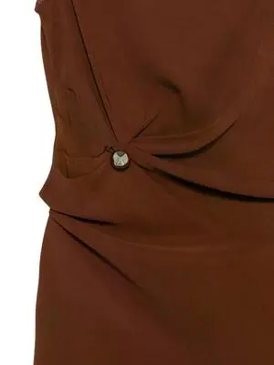 SEMICOUTURE Twist-detail Sleeveless Dress