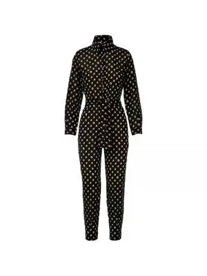 TESSITURA BODY COUTURE Golden Hour Crystal-embellished Jumpsuit - Black