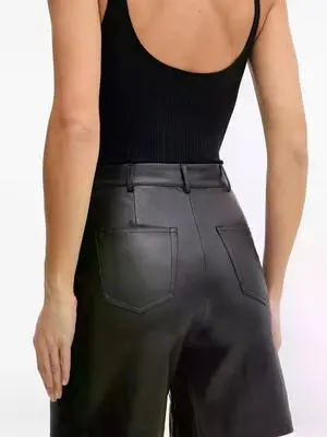 Sisley Faux-leather Shorts