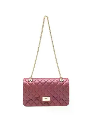 MARC ELLIS Medium Flat Falcon Quilted Shoulder Bag - Red