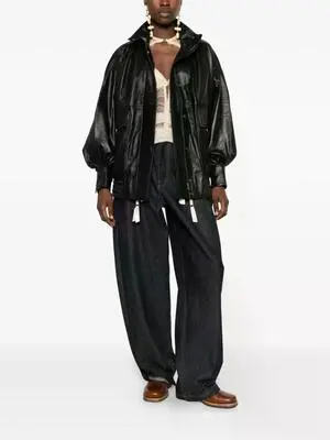 Zimmermann Valiant Leather Bomber Jacket