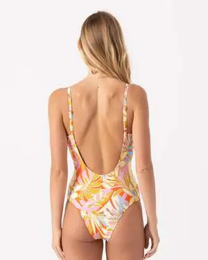 Roxy Tropicool Low Back One Piece Swimsuit