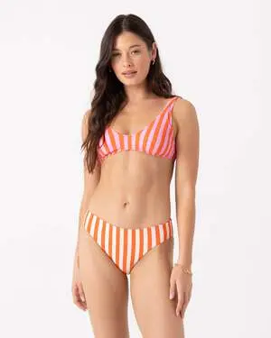 Roxy Ya Stripe Me Crazy Reversible Hipster Full Bikini Bottom