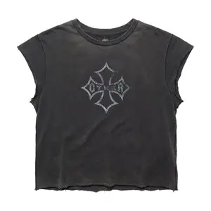 OTHER UK Icon Vintage Issue Raw Edge T-shirt Heavy Relic - Black