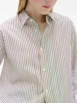 Auralee Striped Cotton-silk Shirt