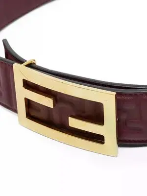 Fendi Ff Zucca Reversible Belt