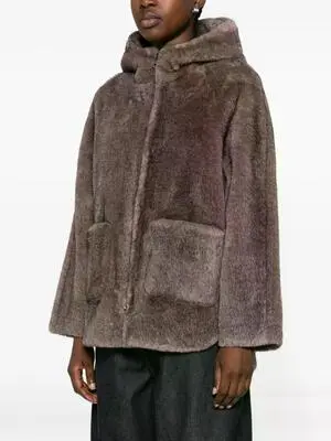 BETTA CORRADI Faux-fur Hooded Jacket
