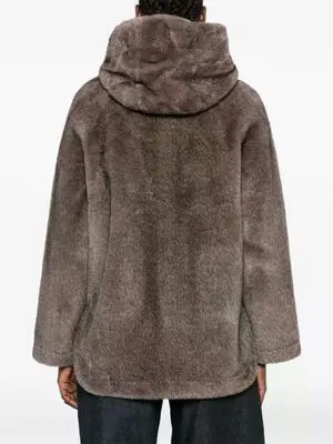 BETTA CORRADI Faux-fur Hooded Jacket