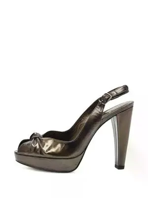STUART WEITZMAN Peep-toe Slingback Sandals