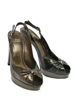 STUART WEITZMAN Peep-toe Slingback Sandals