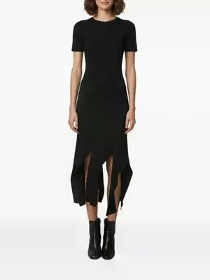 Stella McCartney Rib-knit Asymmetric Dress