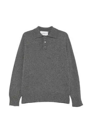 AMARANTO Button-fastening Polo Shirt - Grey