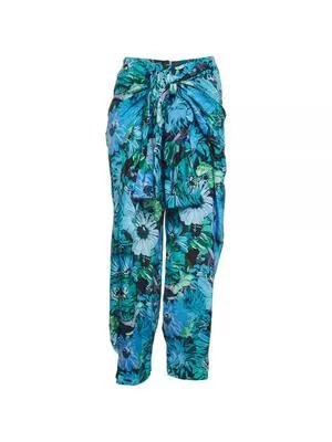 Stella McCartney Floral-print Tie-up Trousers