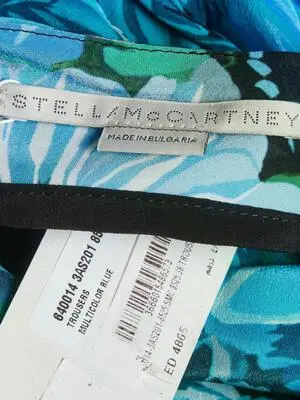 Stella McCartney Floral-print Tie-up Trousers