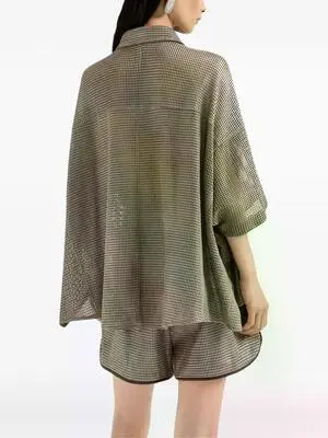Brunello Cucinelli Perforated-leather Shirt