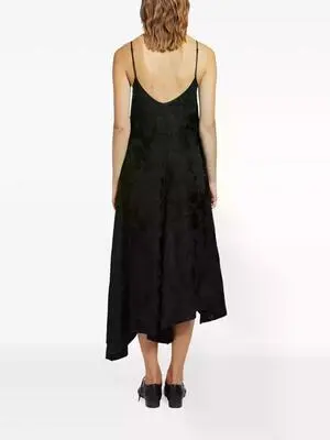 UMA WANG Acrry Jacquard Asymmetric-hem Dress