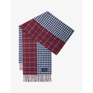 Loewe X Cosima Von Bonin Cashmere Wool-blend Scarf - Red/blue
