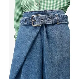 Loewe Draped Belted Denim Jeans