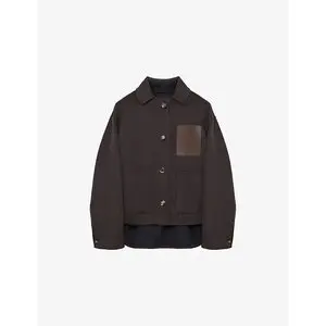 Loewe Workwear Wool And Cashmere Jacket - Brown/grey