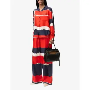 Loewe Colour-block Silk Pyjama Blouse