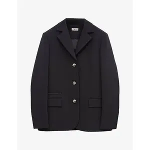 Loewe Single-breasted Wool-blend Blazer