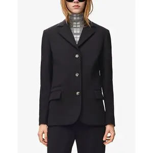 Loewe Single-breasted Wool-blend Blazer
