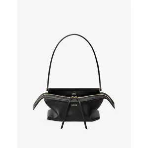 Loewe Whisker Small Leather Shoulder Bag - Black