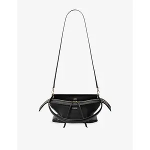Loewe Whisker Small Leather Shoulder Bag - Black
