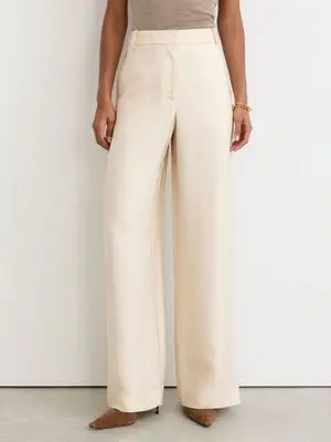 REISS Juniper Jacquard-stripe Wide-leg Trousers
