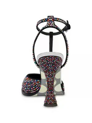 Moschino Crystal-embellished T-bar Pumps