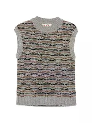 Marni Patterned Sleeveless Sweater