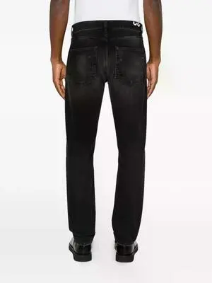 DONDUP Distressed Logo-patch Jeans