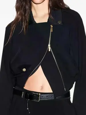 Armani Exchange Cropped Biker Jacket